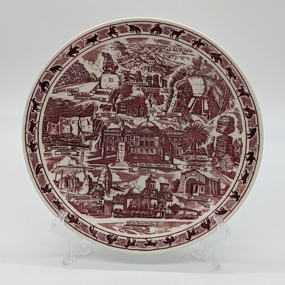 Vernon Kilns | Dining | Vintage Vernon Kilns Arizona Plate Phoenix Yuma ...
